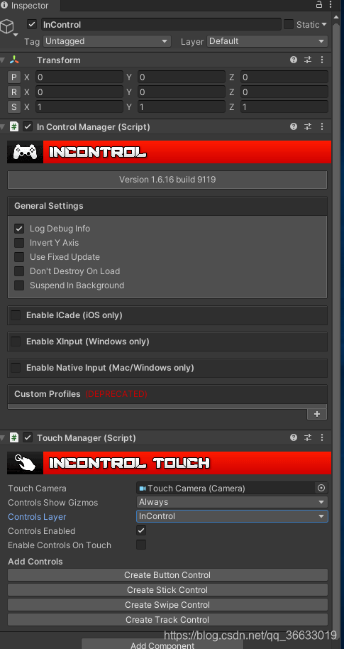 【Unity】InControl虚拟摇杆设置_unity incontrol-CSDN博客