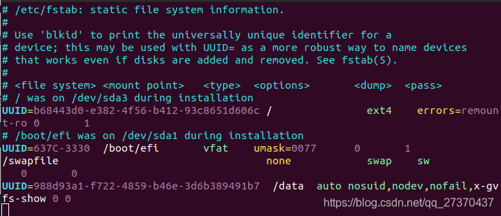 Ubuntu / Linux 自动挂载硬盘_x-gvfs-show-CSDN博客