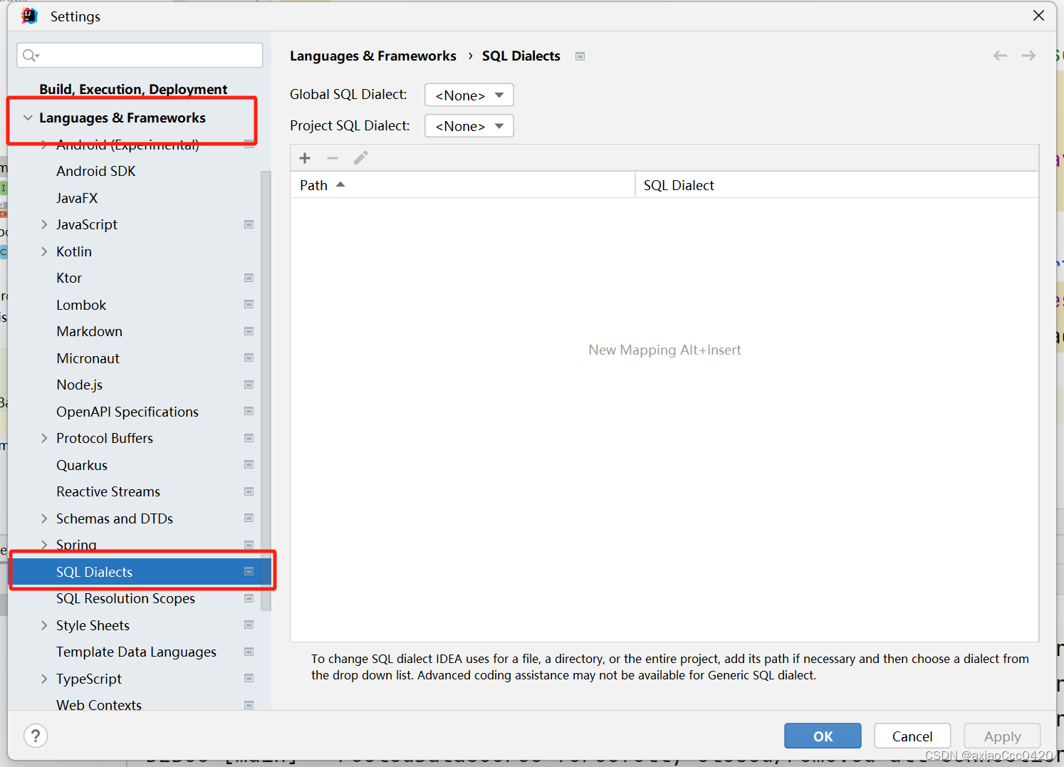 Idea Sql配置文件报红mybatis的xml报红问题解决idea Sql文件报红 Csdn博客