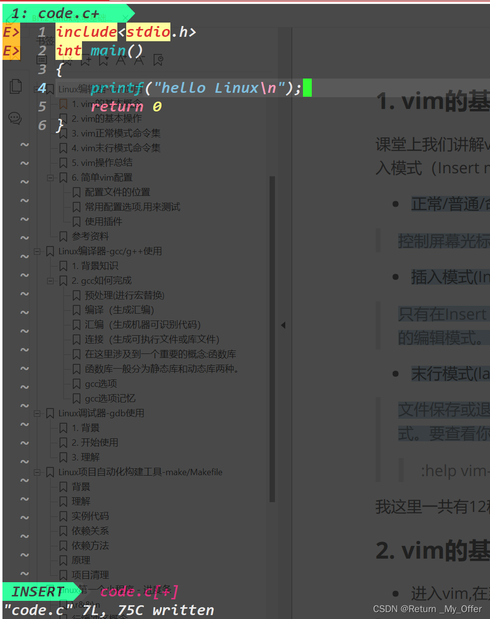 【Linux】：Linux开发工具之Linux编辑器vim的使用_linux mac使用vim编程-CSDN博客