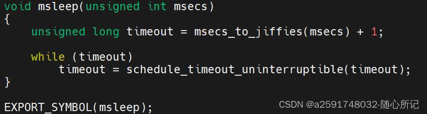 linxu 应用层sleep函数陷入到内核以及内核msleep函数_linux msleep-CSDN博客