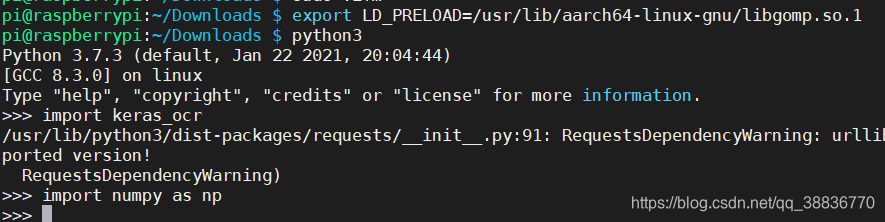 raspberry keras-ocr can‘t allocate memory in static TLS block_树莓派 cannot allocate memory-CSDN博客