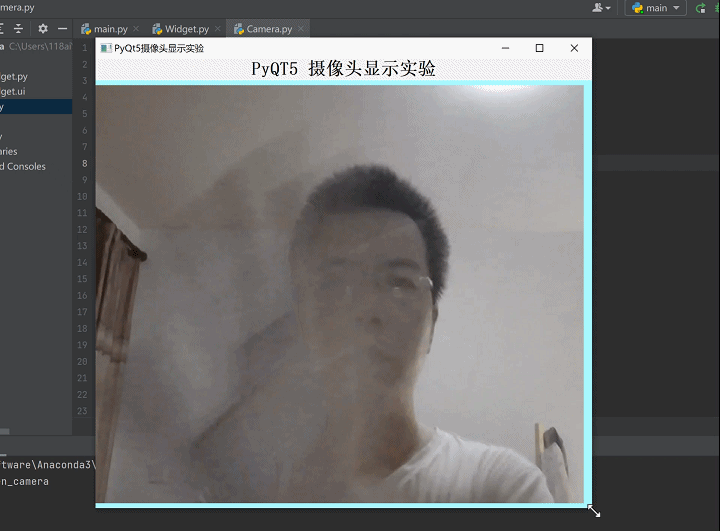 PyQt+Opencv-python多线程显示摄像头信息至QLabel，摄像头显示区域自由拉伸尺寸_如何将相机的画面显示在label-CSDN博客