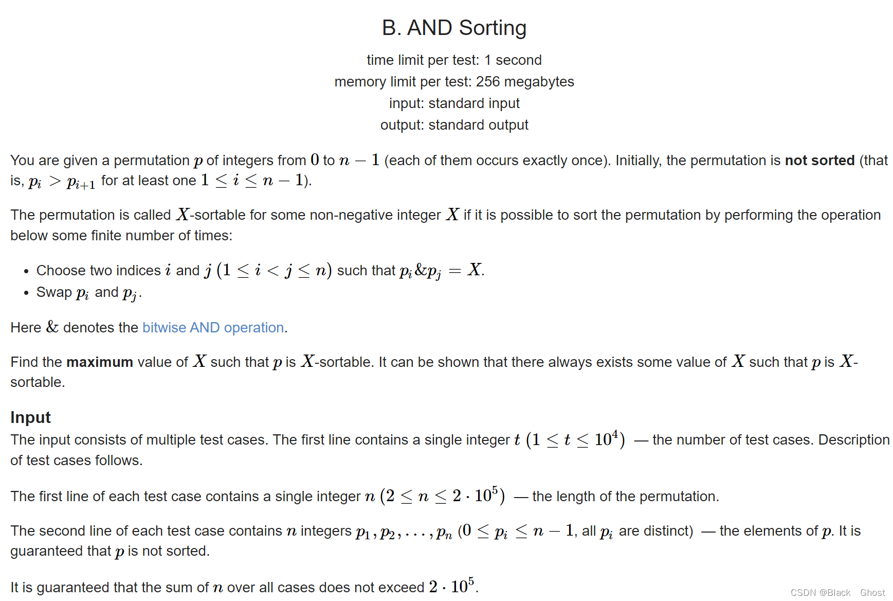 codeforces 构造 AND Sorting_codeforces and 构造-CSDN博客
