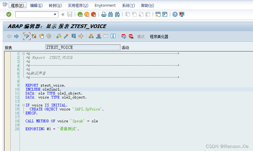 SAP ABAP - 实现语音消息提醒_abap 扫码枪连接sap-CSDN博客