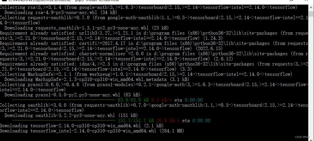 解决ERROR: Could not find a version that satisfies the requirement tensorflow (from versions: none ...
