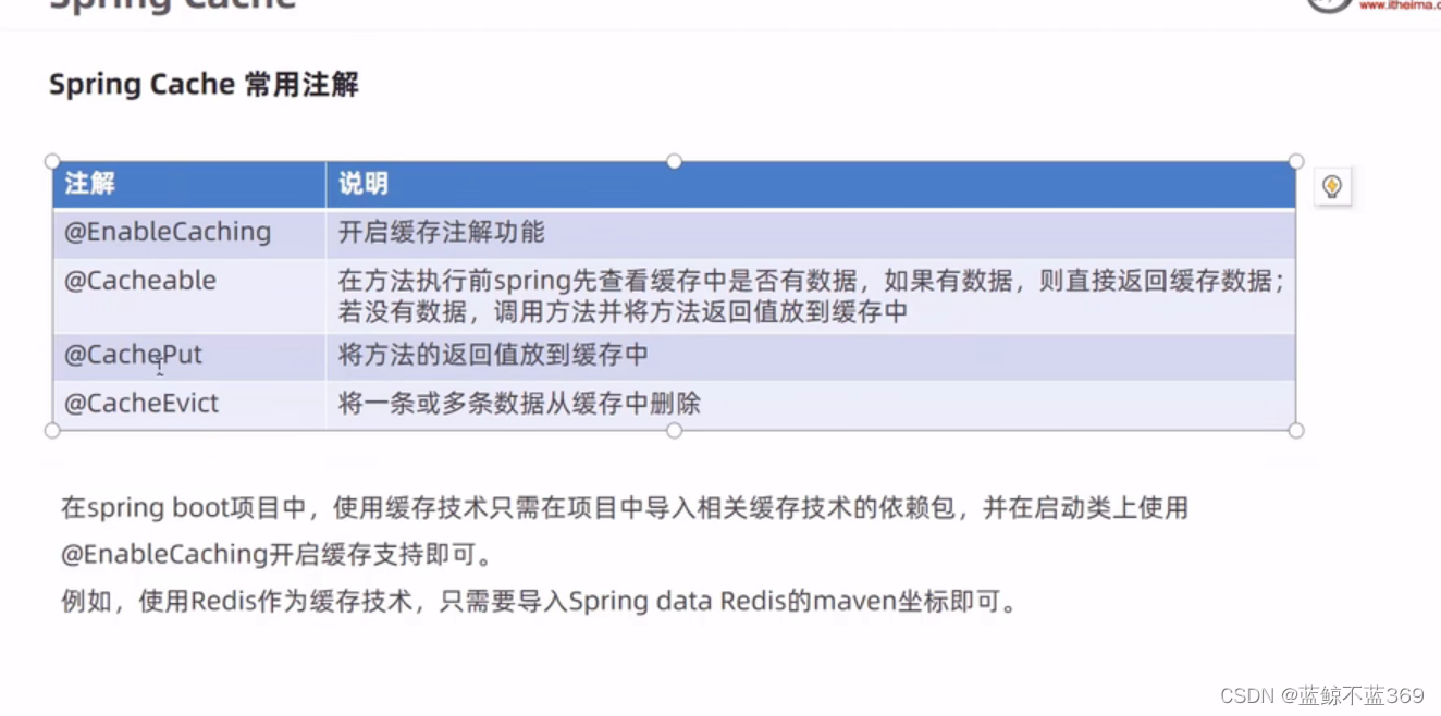 SpringCache学习_spring cache 不想缓存所有类的方法-CSDN博客