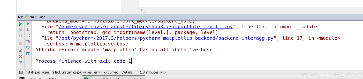 AttributeError: module 'matplotlib' has no attribute 'verbose'-CSDN博客