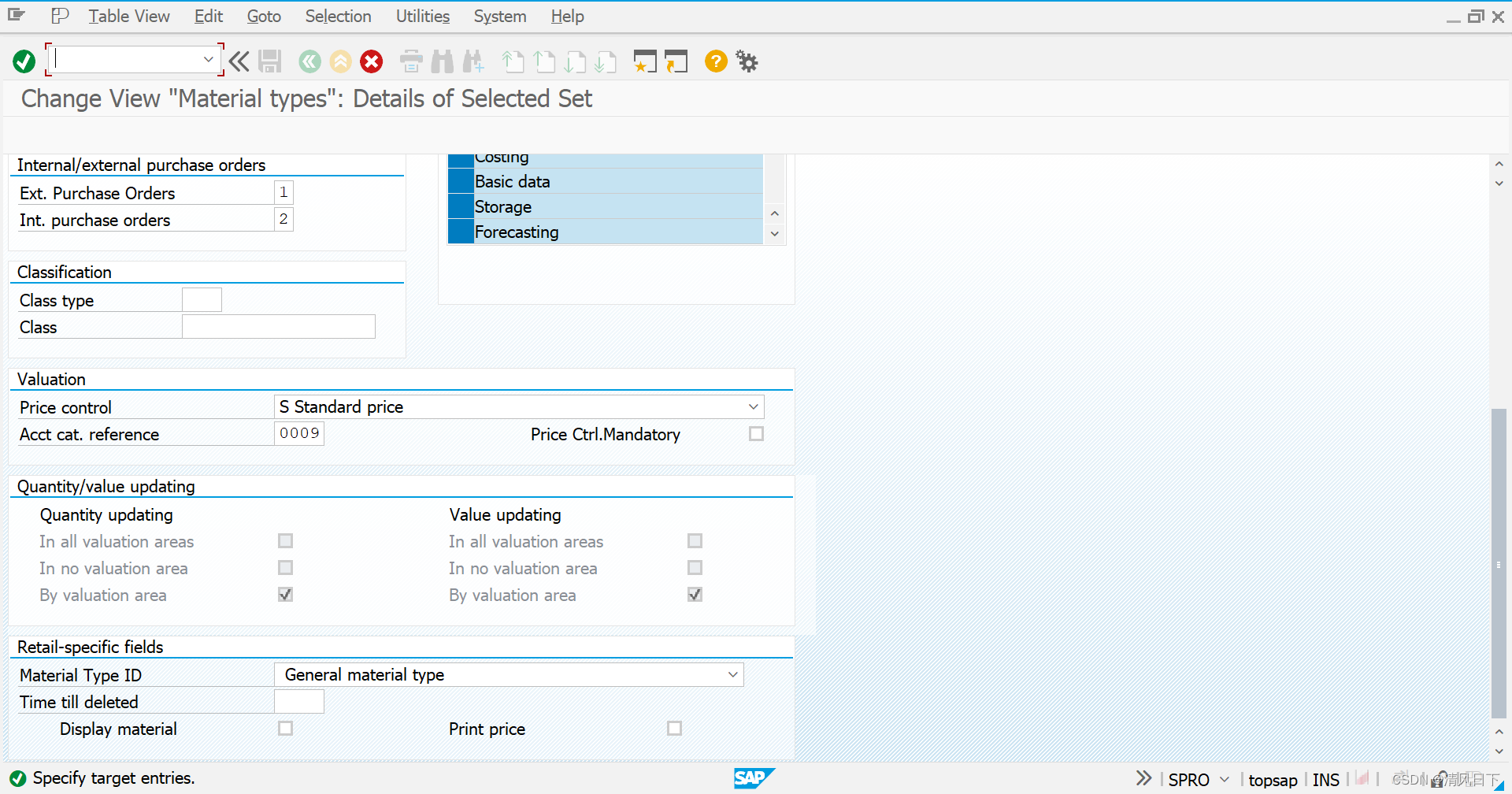 MM配置-主数据-定义物料类型(OMS2-Define Attributes of Material Types-T134/T134M ...