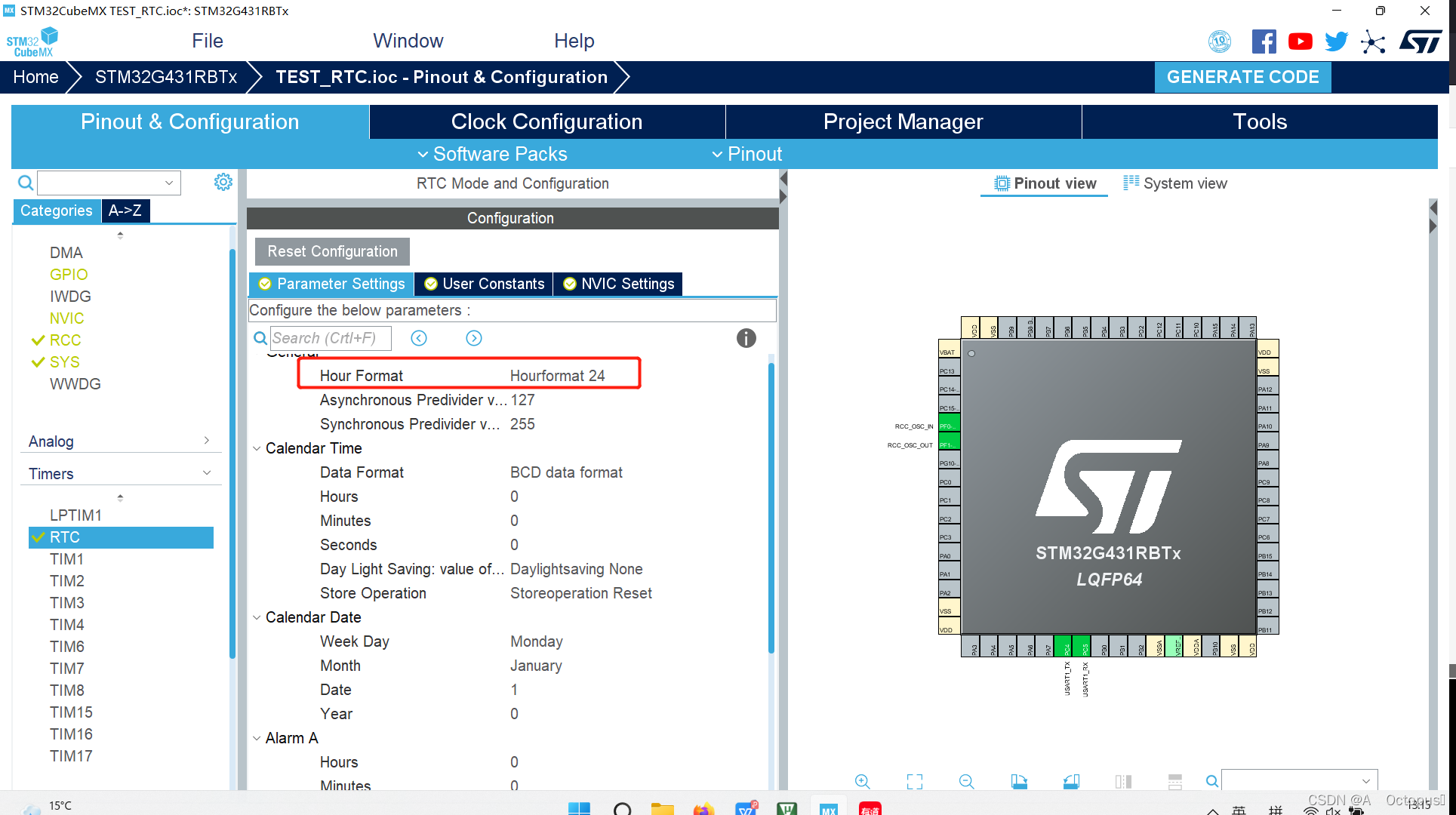 STM32RTC秒中断--基于HAL库(一文看懂如何配置并使用)_stm32 rtc秒中断-CSDN博客