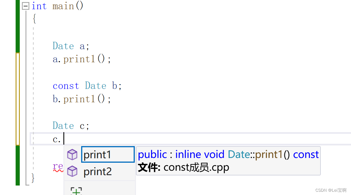 lesson2（补充）关于const成员函数-CSDN博客
