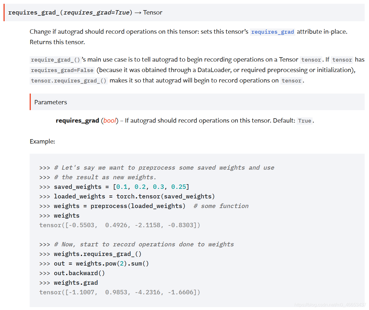 torch.Tensor.requires_grad_(requires_grad=True)的使用说明-CSDN博客