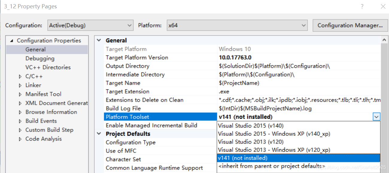 Error MSB8020: The build tools for v141(Platform Toolset = ‘v141‘)_错误1error msb8020: the build ...