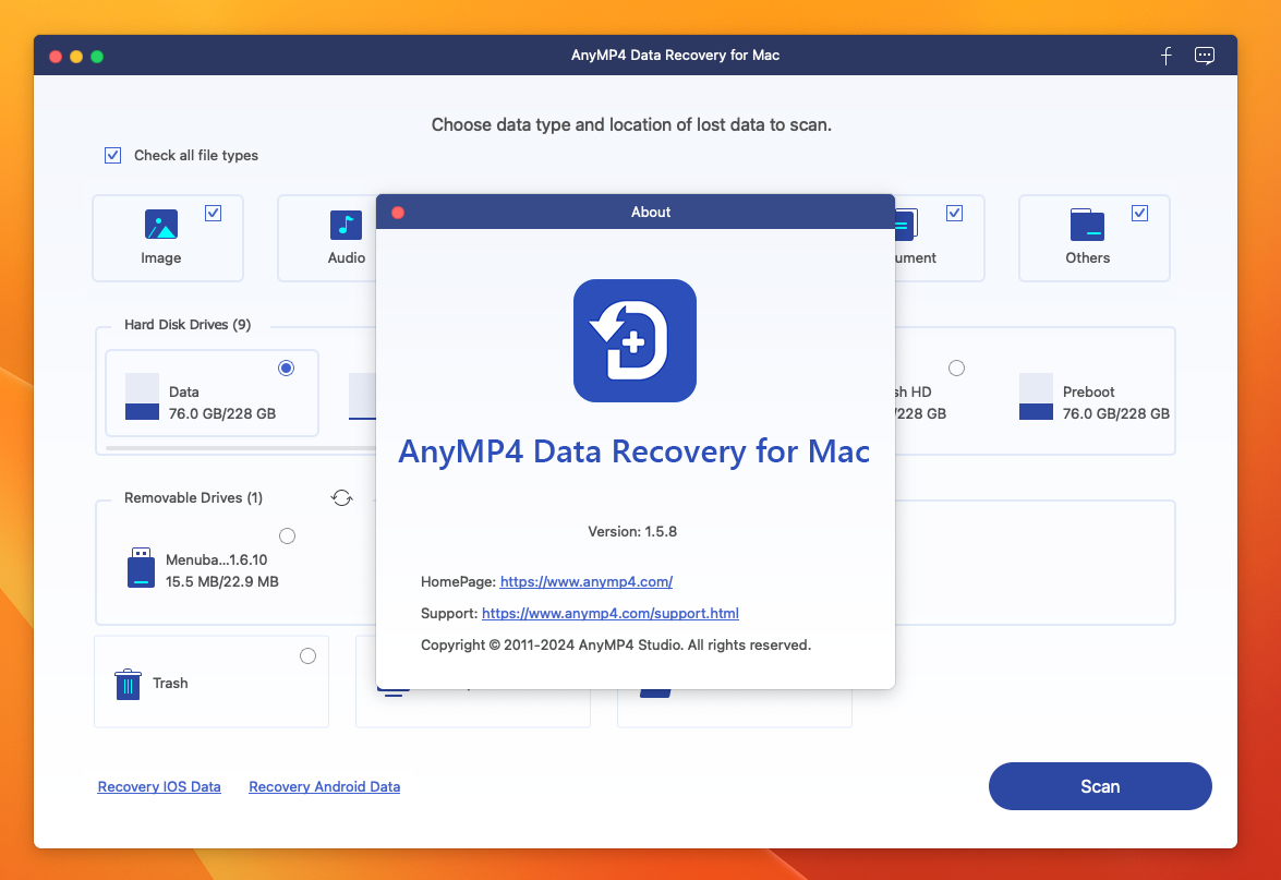 AnyMP4 Data Recovery for Mac v1.5.8 mac数据恢复软件-CSDN博客