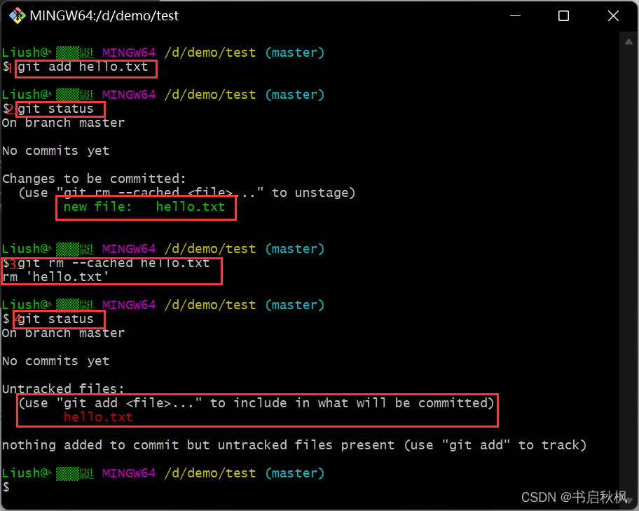 Git的安装、配置、使用01【Git Bash Here命令行操作】-CSDN博客