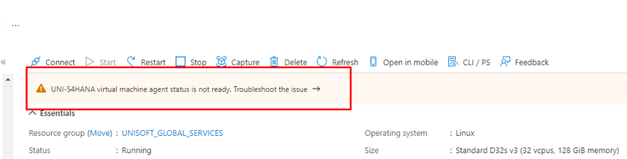【Azure】 解决办法： 微软云的 VM 出现警告 Azure virtual machine agent status is not ready_虚拟机代理状态未就绪-CSDN博客