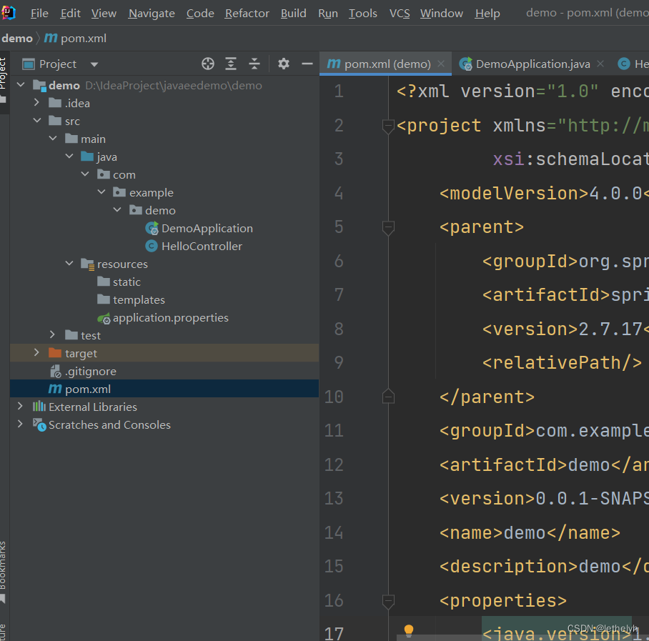 第一个SpringBoot项目_jdk1.8支持java17吗-CSDN博客