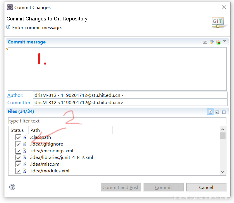 在eclipse中使用git传本地仓库到远程仓库eclipse Git提交代码到远程仓库 Csdn博客