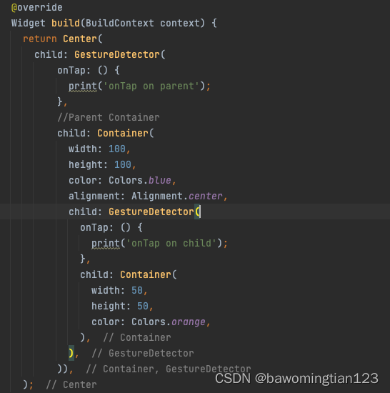 Flutter 父子组件如何都能收到点击事件flutter 点击不传递到父组件 Csdn博客