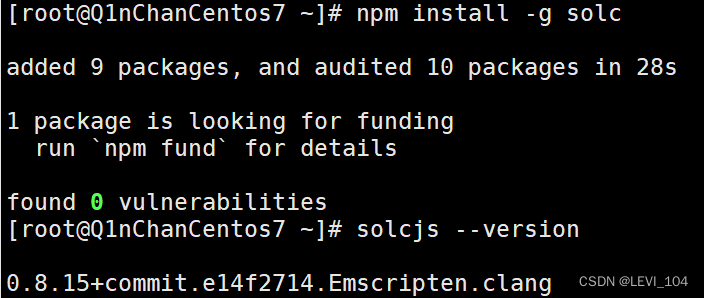 Linux中Centos7安装solc_solc-linux-CSDN博客