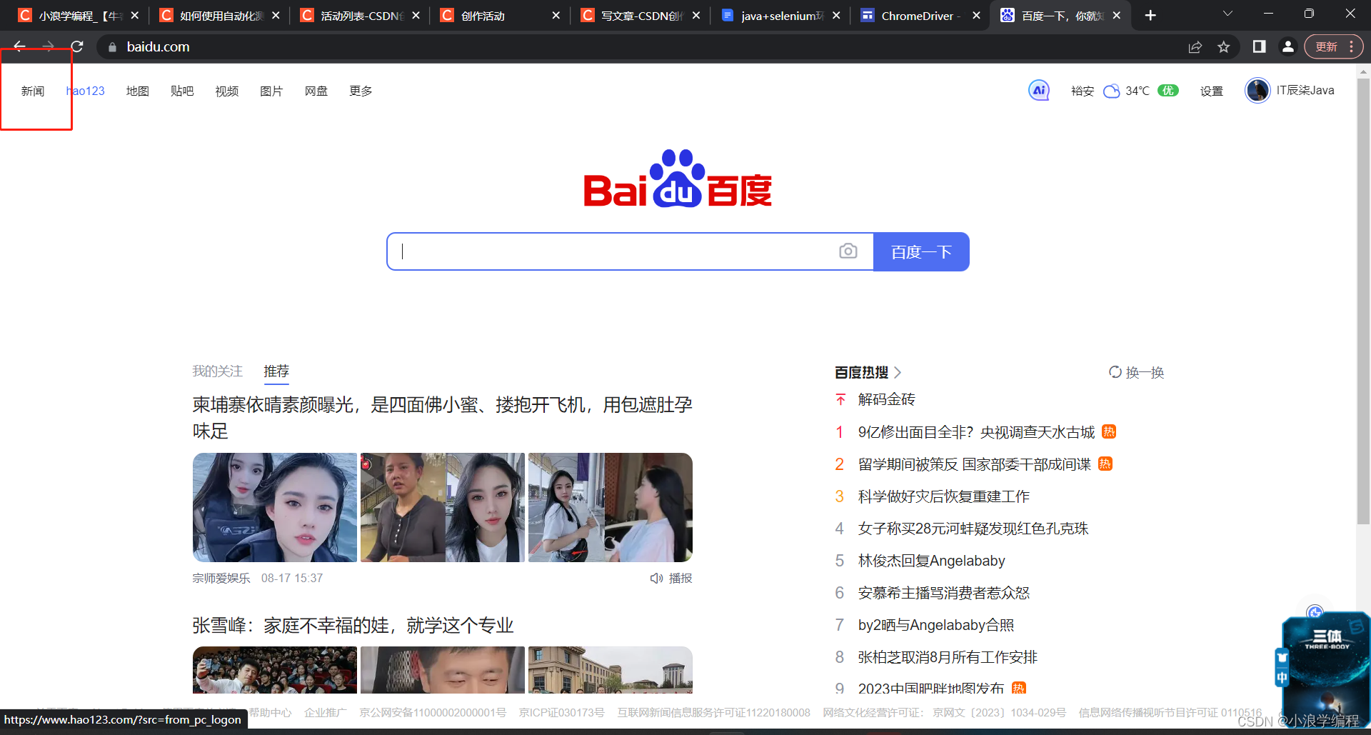 自动化测试工具Selenium的语法续._options.addarguments("--remote-allow-origins=*");-CSDN博客