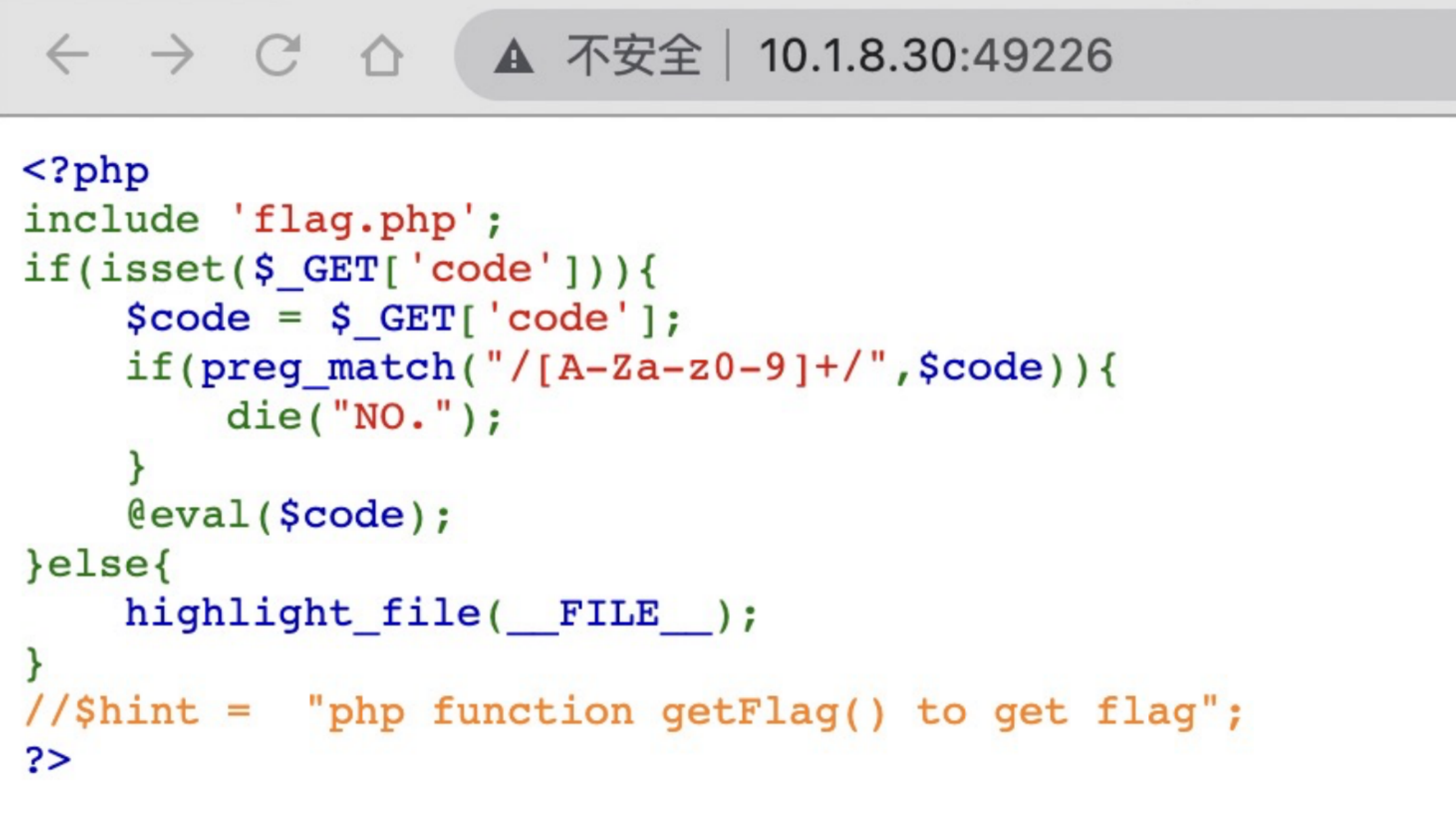 2021玄盾杯_$hint = "php function getflag() to get flag";-CSDN博客