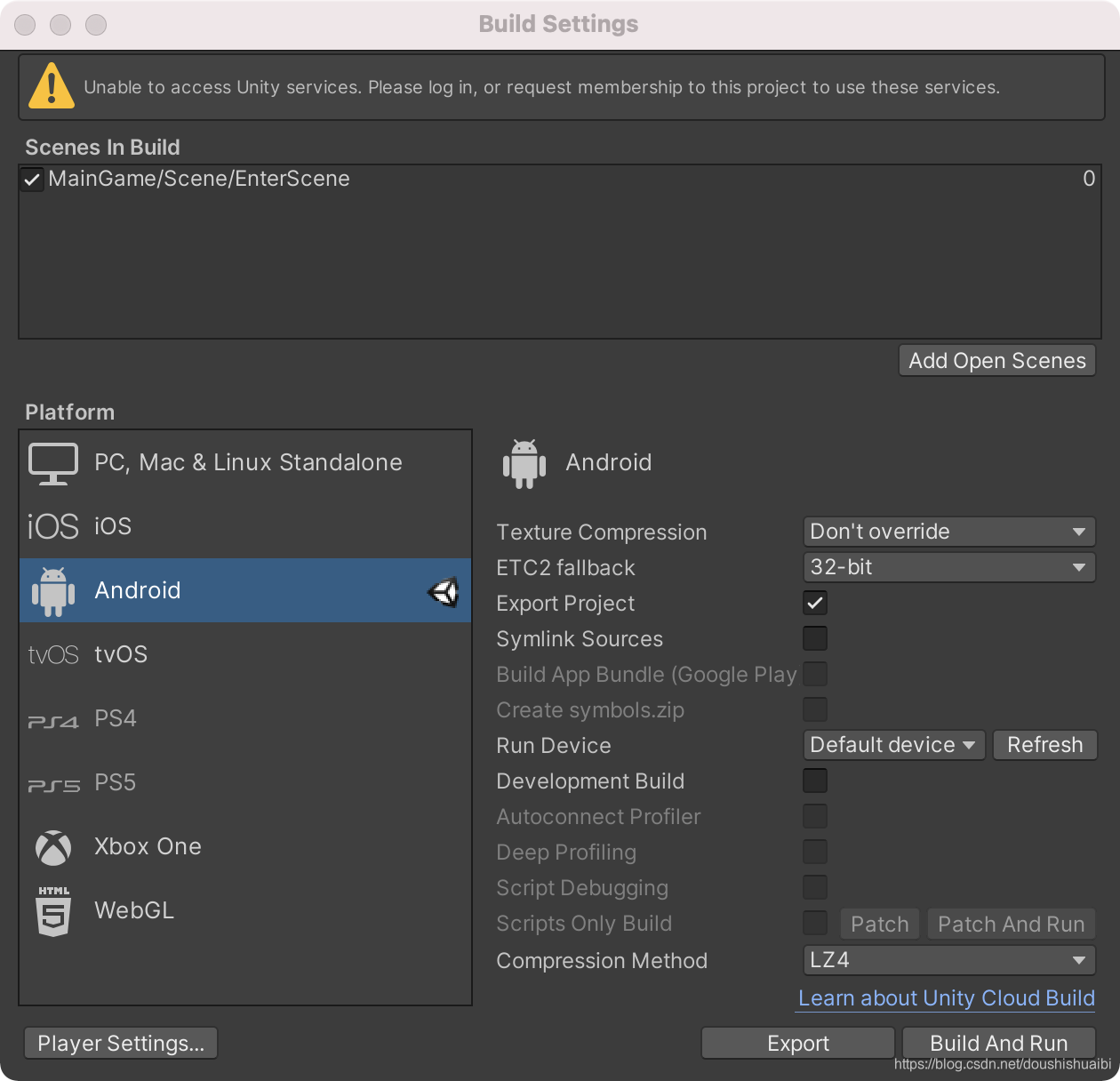 Unity创建安卓环境并且在安卓手机上调试的步骤_unity no android devices connected-CSDN博客