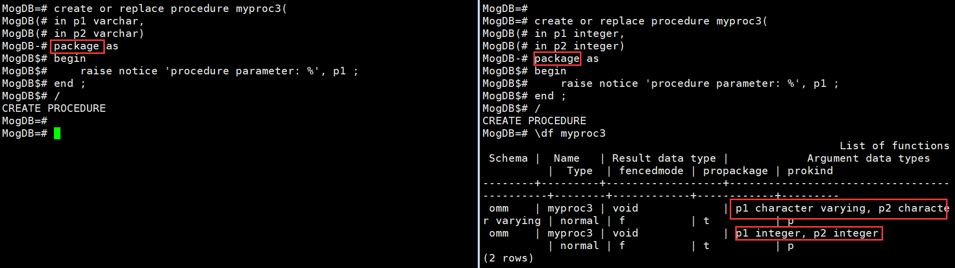 MogDB/openGauss数据库package关键字的两种用法_pg create package-CSDN博客