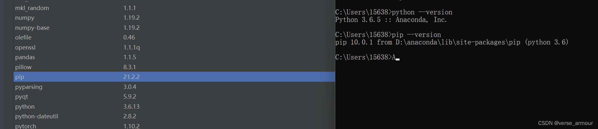 pycharm出现No matching distribution found You are using pip version 10.0.1, however version 21.3.1 ...