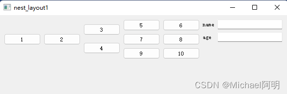 PyQt5 布局管理（水平、垂直、网格、表单、嵌套、QSplitter）_pyqt5水平布局-CSDN博客