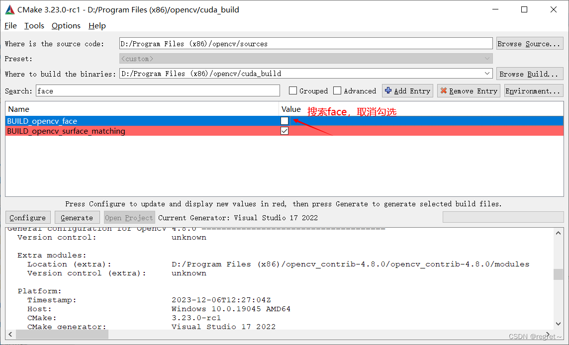windows下，opencv4.8.0+cuda编译及在vs2022中使用的详细教程_vs2022打包cuda程序-CSDN博客