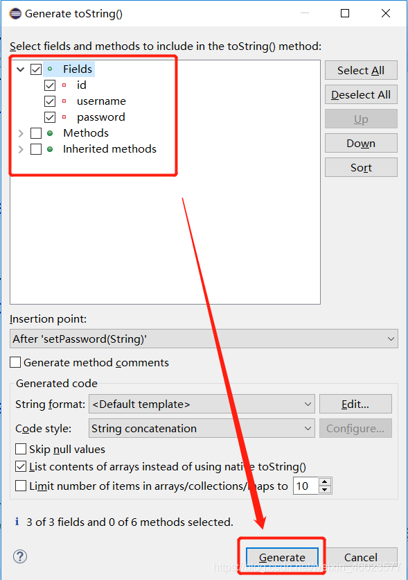 eclipse自动快速生成toString()方法_eclipse生成tostring 字段带有this-CSDN博客