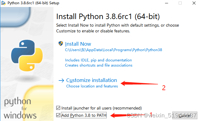 新手手把手安装python_install python for all users-CSDN博客