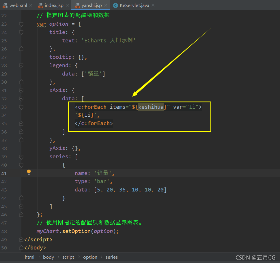 java——插件echarts数据可视化图表库_java echarts-CSDN博客