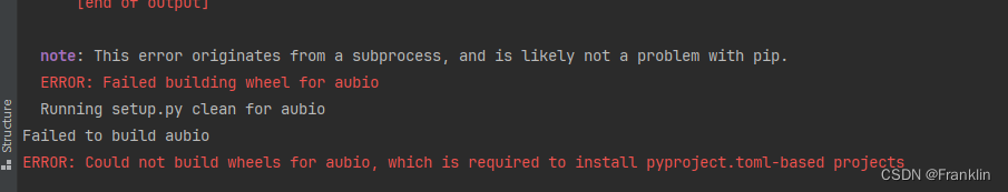 开源项目介绍-02 音频处理 - Aubio【1】环境配置和使用 @ Ubuntu + Pycharm + Python_[notice] a ...