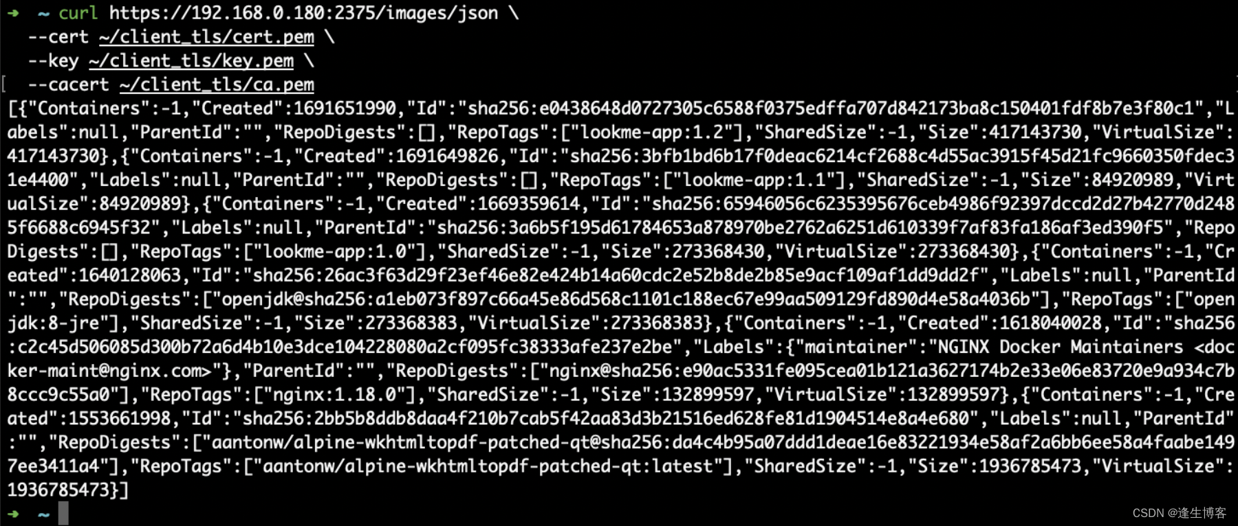 Docker启用TLS进行安全连接_docker tls-CSDN博客