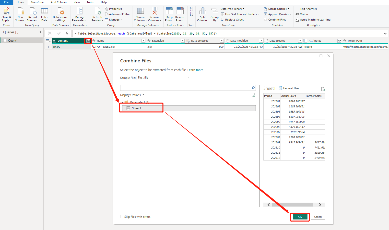 PowerBI：如何在以SharePoint文件做为数据源？_powerbi获取sharepoint数据-CSDN博客