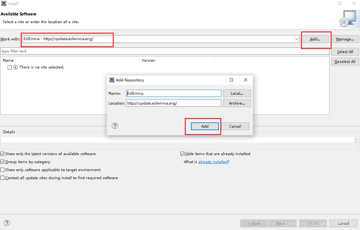 JUnit之EclEmma覆盖率工具（安装、使用）_eclipse导出junit測試覆蓋率-CSDN博客