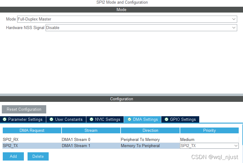 学习笔记（4）：STM32H743的SPI通信，DMA方式_stm32h743 spi dma-CSDN博客
