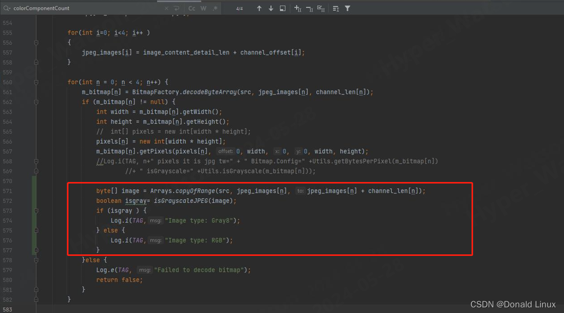 2024-05-28 Android app java 根据SOF0（Start of Frame 0 帧图像起始）图像基本信息判断jpeg是gray灰度图还是YCbCr/YIQ 彩色图（包含 ...