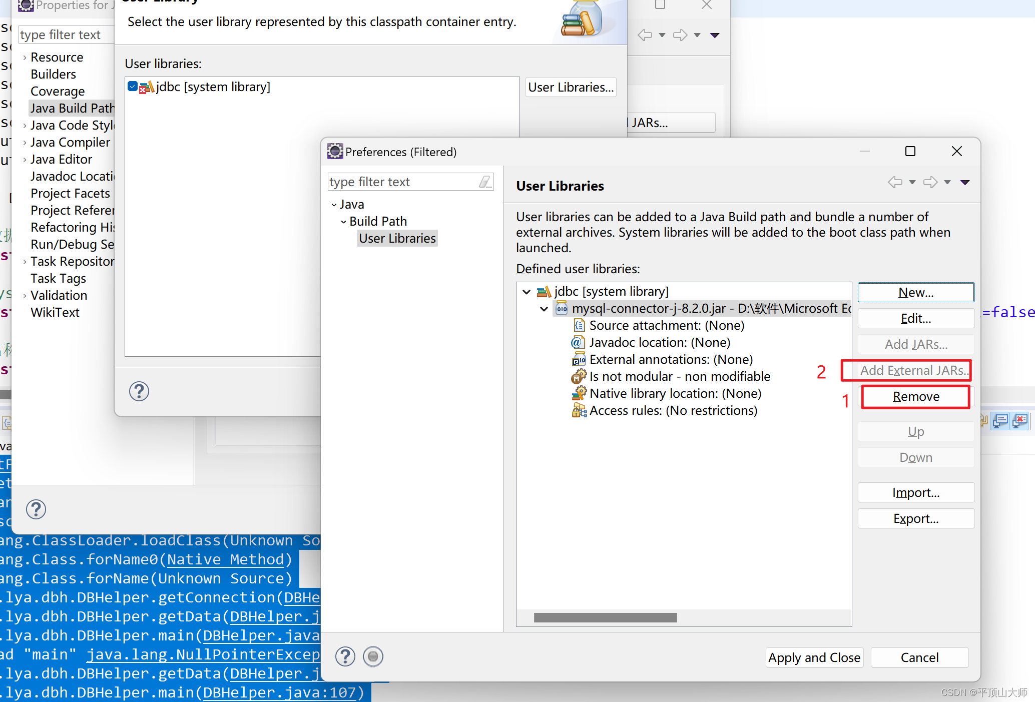 java.lang.ClassNotFoundException: com.mysql.jdbc.Driver at java.net.URLClassLoader.findClass ...