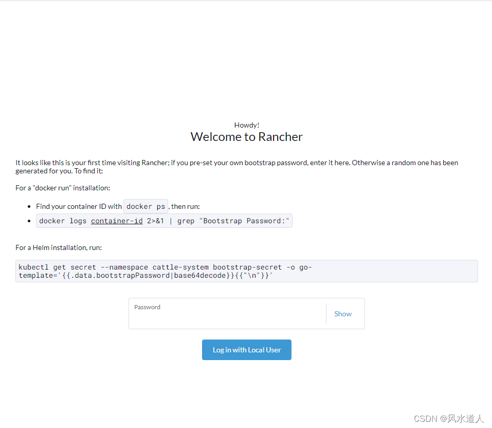 K8s好看的管理页面Rancher管理K8S_k8s-CSDN专栏