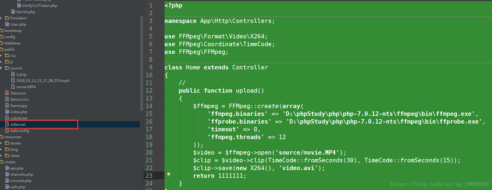 php ffmpeg 视频截取 视频切片_php ffmpeg 分割视频-CSDN博客