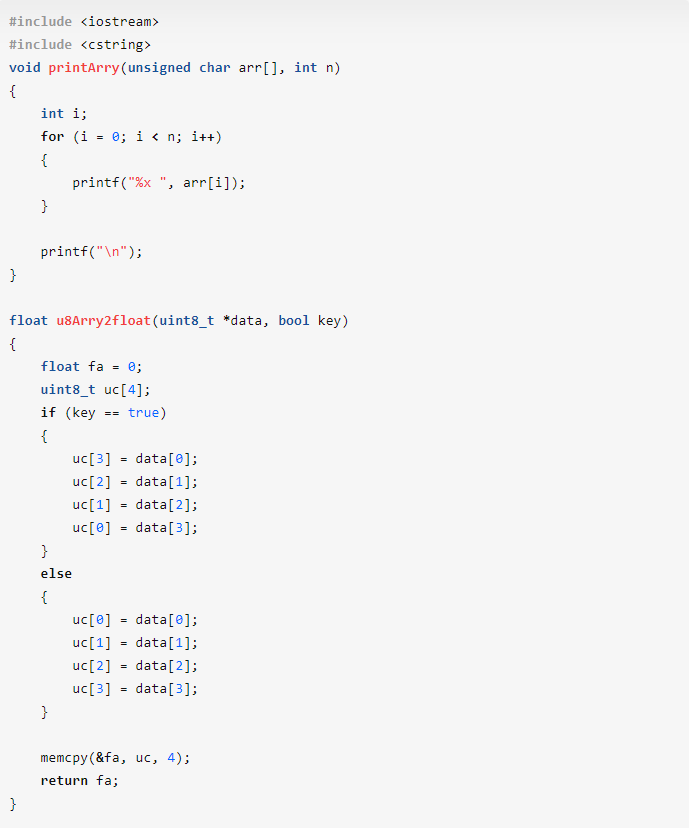 技术分享 | float类型与uint8数组的相互转换_float转uint8-CSDN博客