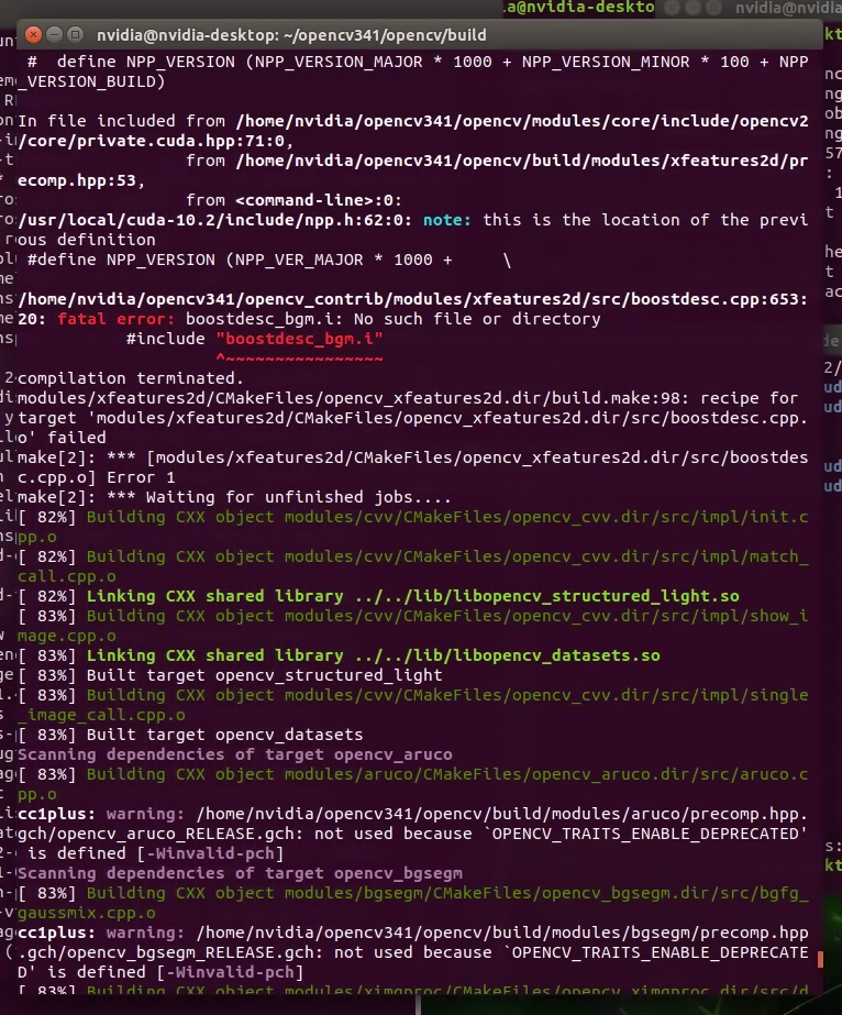合众xavier NX板卡上部署vins-fusion-gpu总结（包含装opencv3.4.1 opencv_contrib3.4.1 cv_bridge）20220831_xavier ...