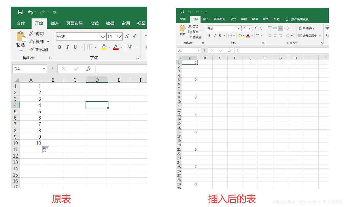 Excel批量插入多个空白行（列） Python实现（openpyxl库）python编程excel现有有内容的行下面自动插入4行空白 Csdn博客