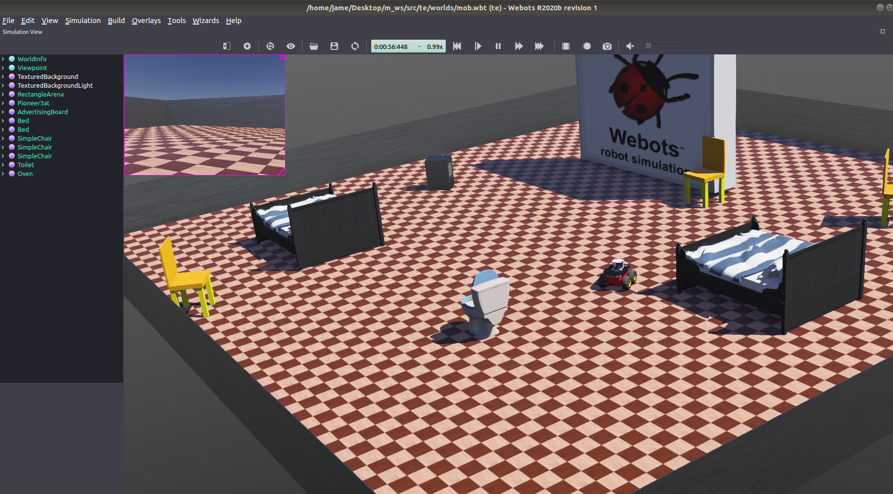 Webots小车与Gampping建图仿真与ORB3算法实践_webots实践项目-CSDN博客
