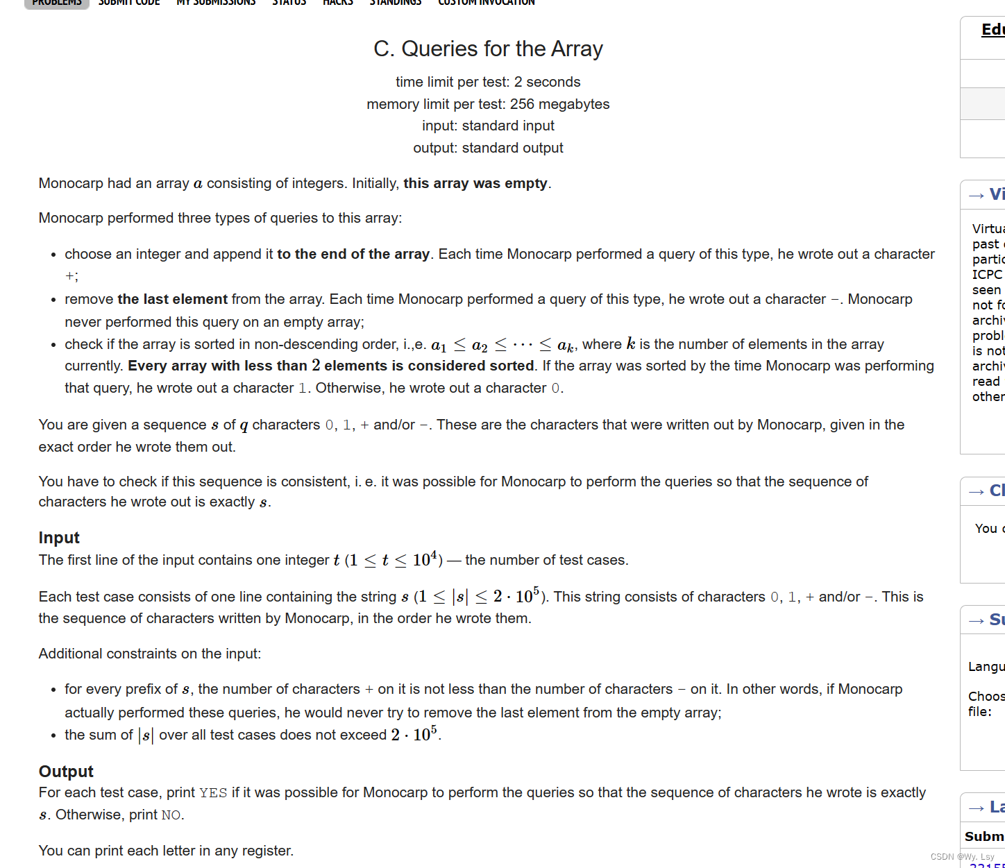 C. Queries for the Array - 思维-CSDN博客