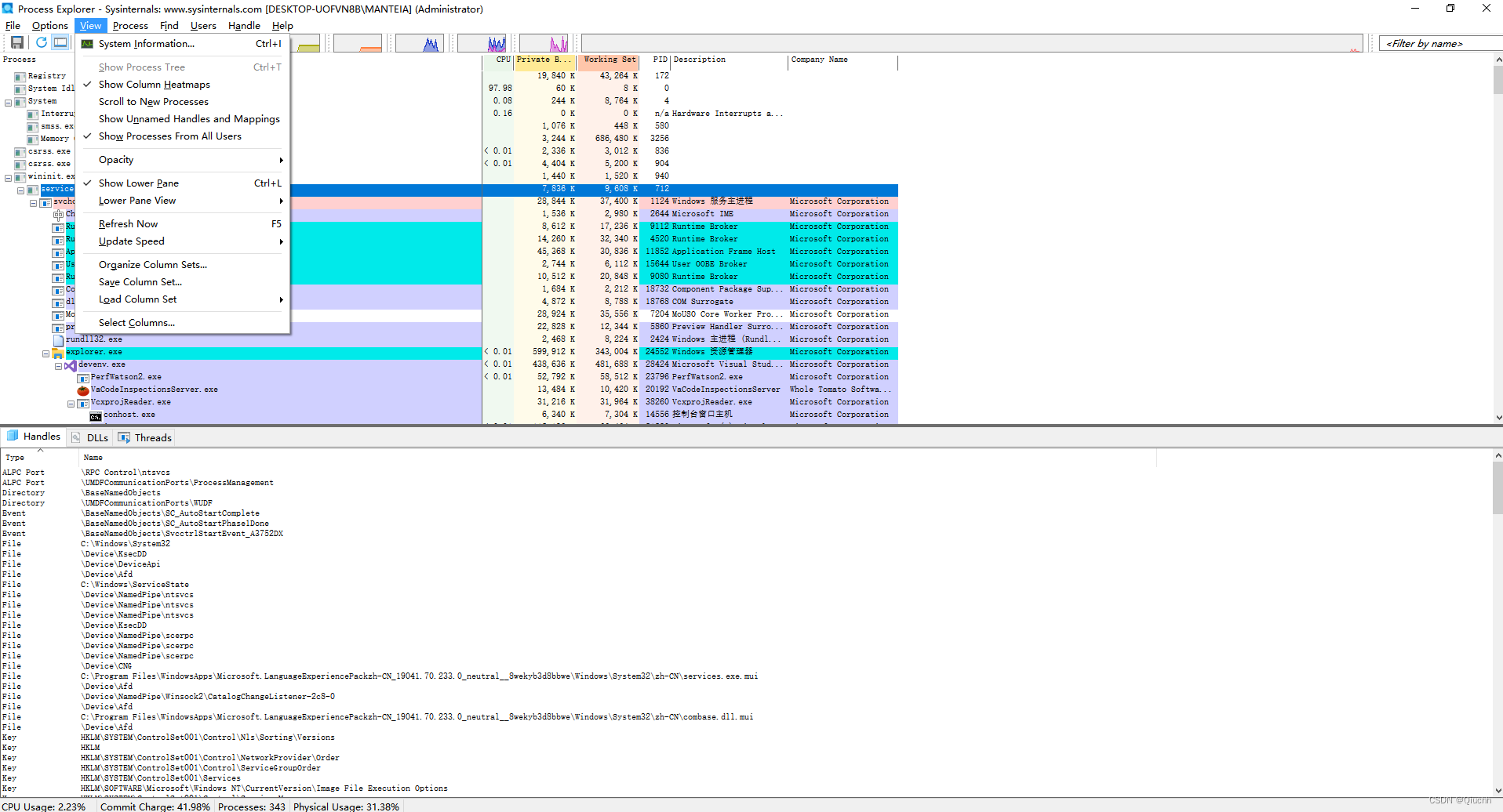 Procexp64.exe —— 强大的进程管理器-CSDN博客