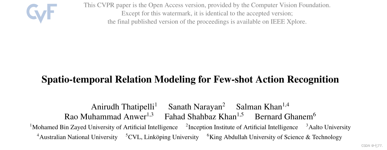 Spatio-temporal Relation Modeling for Few-shot Action Recognition_ssv2数据集-CSDN博客
